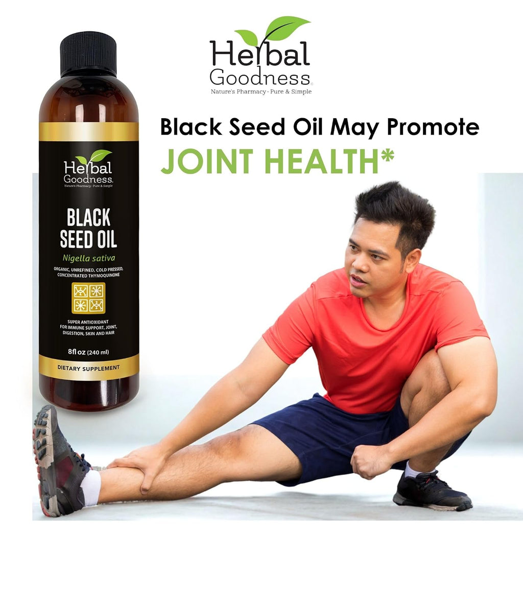8 fl oz black seed oil bottle