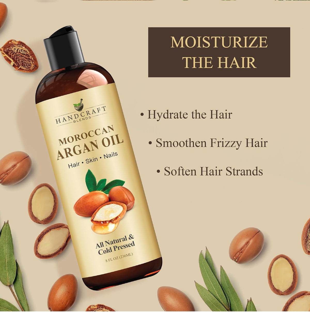 8 Fl Oz Handcraft Blends argan oil benefits
