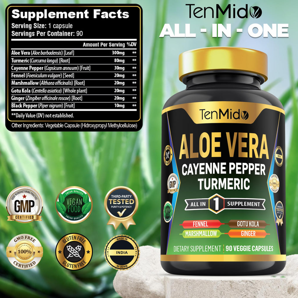 8-in-1 aloe vera formula capsules