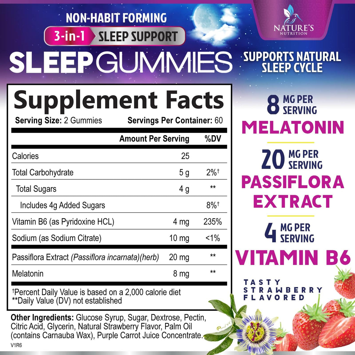 8 mg melatonin sleep support gummies
