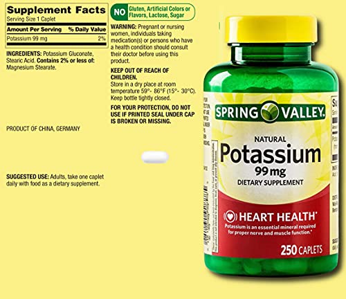 8 month supply of potassium
