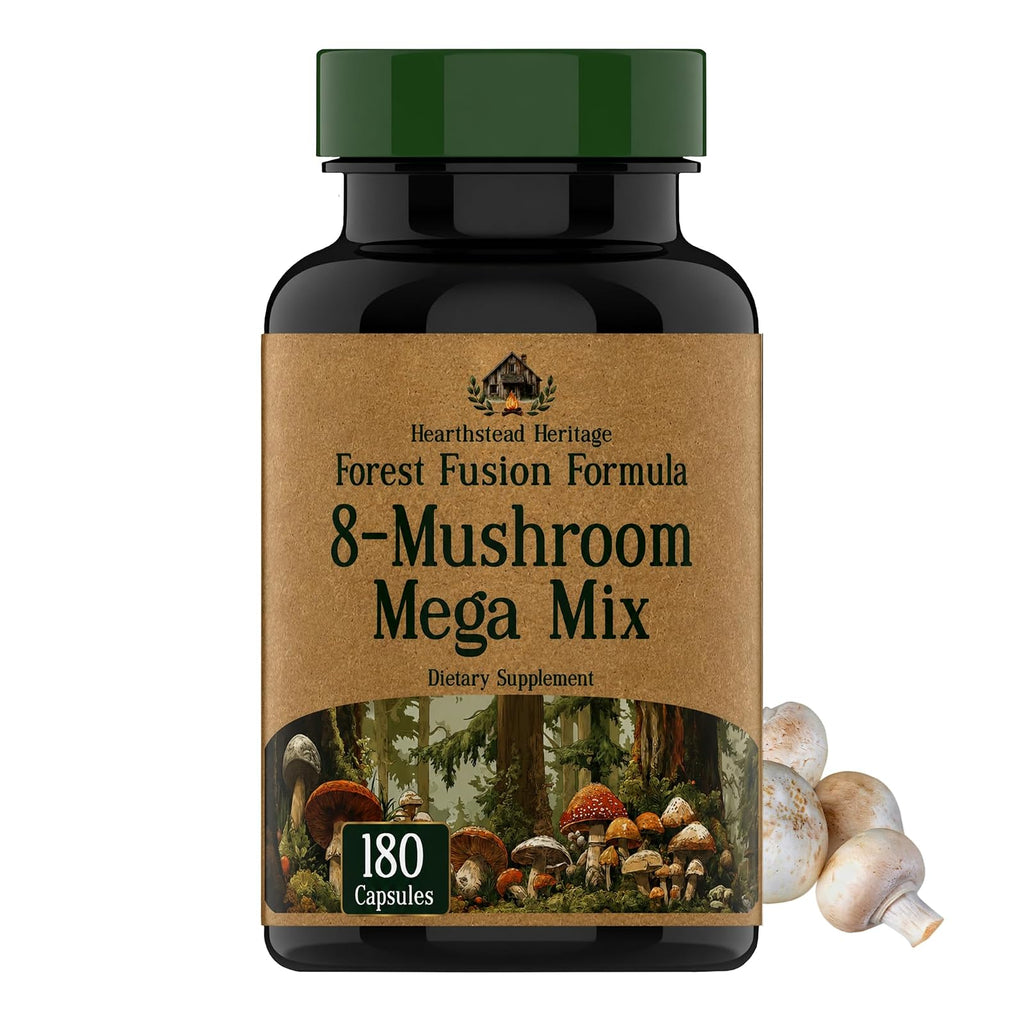 8 Mushroom Complex immune support capsules