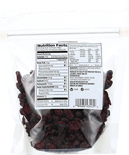 8 ounce bag of dried cranberries