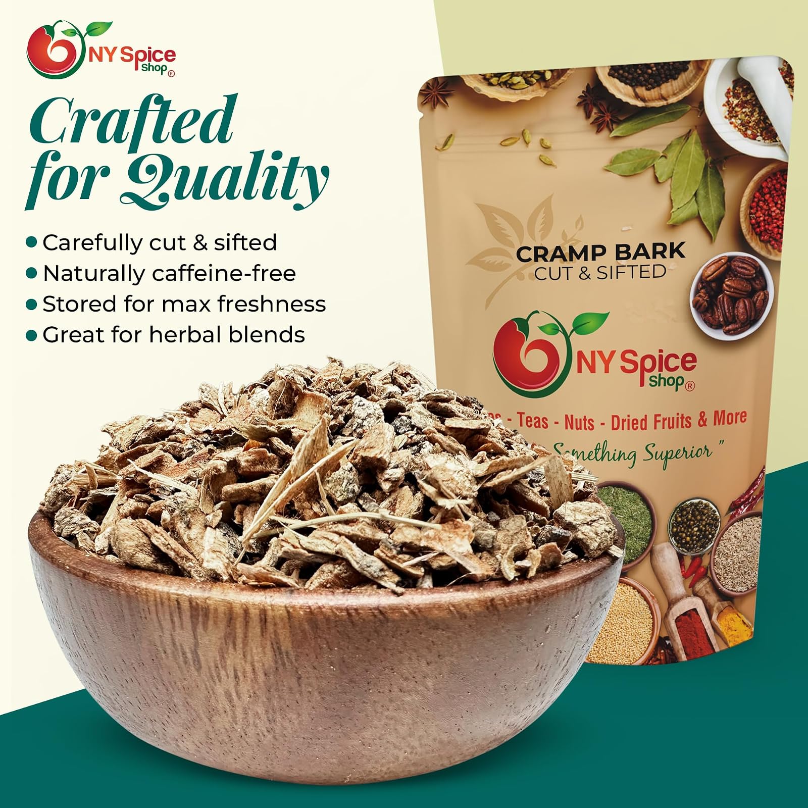 8 ounce cramp bark tea package