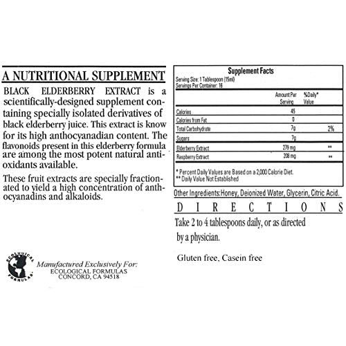 8 ounces of elderberry extract