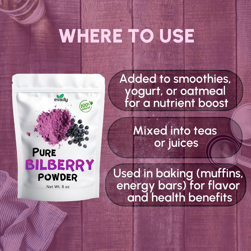 8 oz bilberry powder for cooking