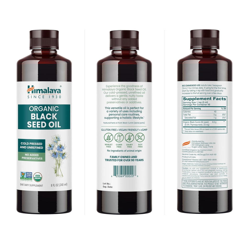 8 oz black seed oil bottle