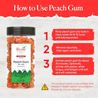 8 oz Byait peach gum pieces