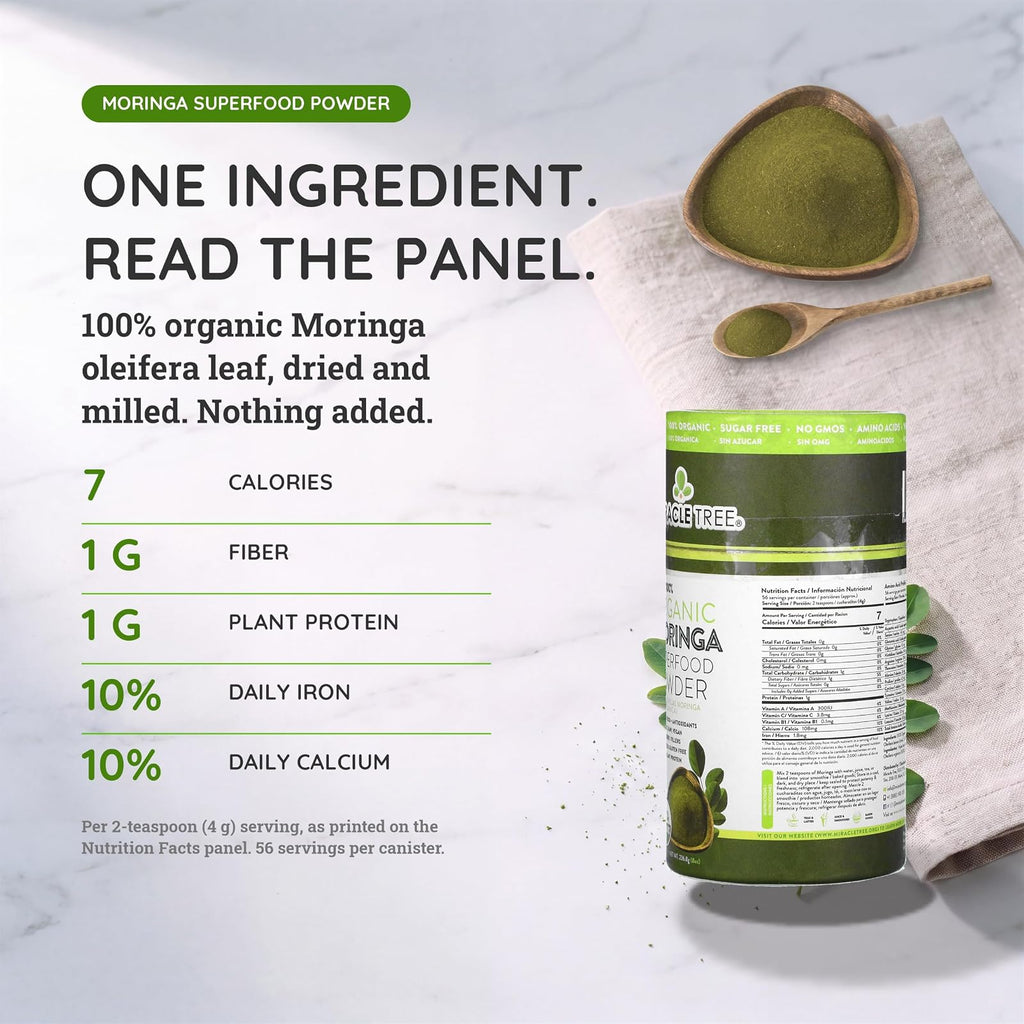 8 oz canister of moringa powder