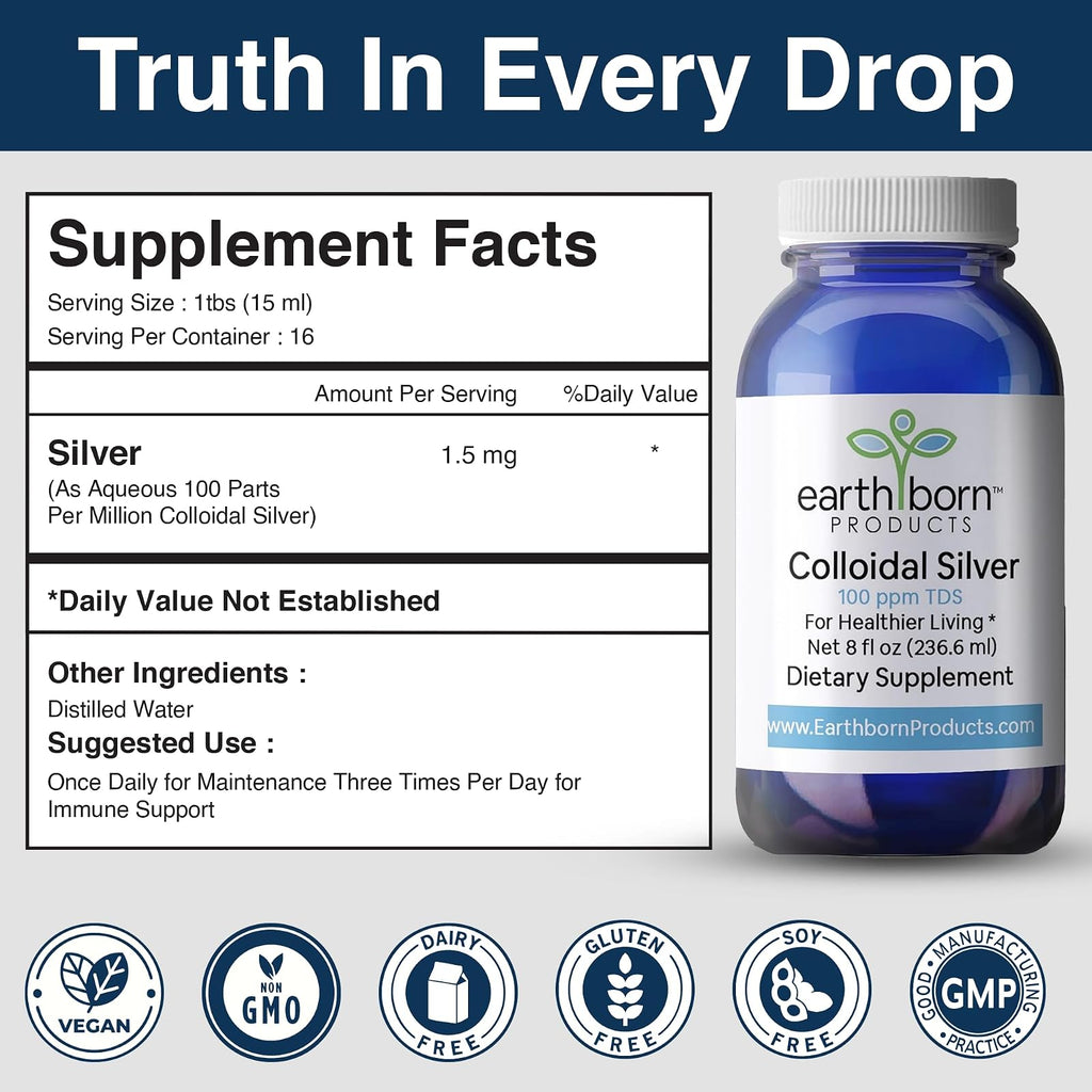 8 oz colloidal silver for wellness