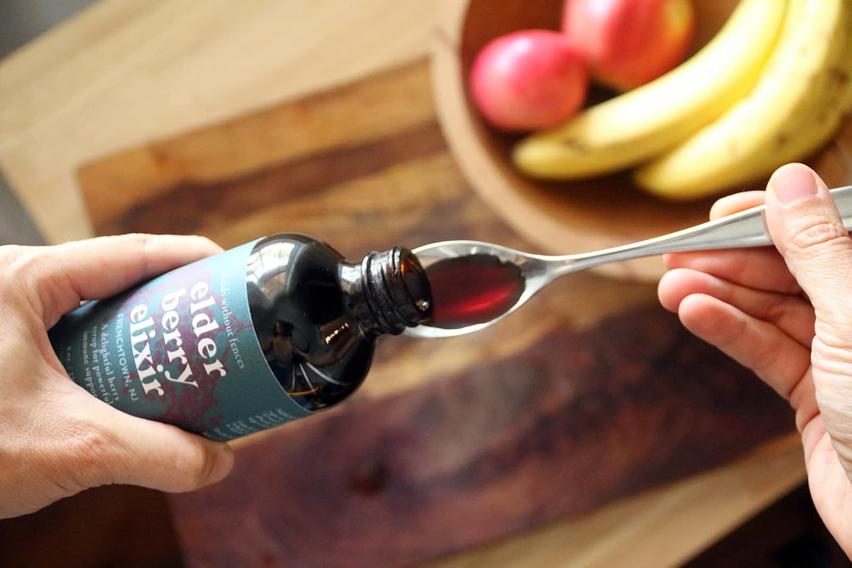 8 oz elderberry elixir for wellness