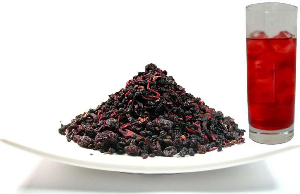 8 oz elderberry herbal tea package