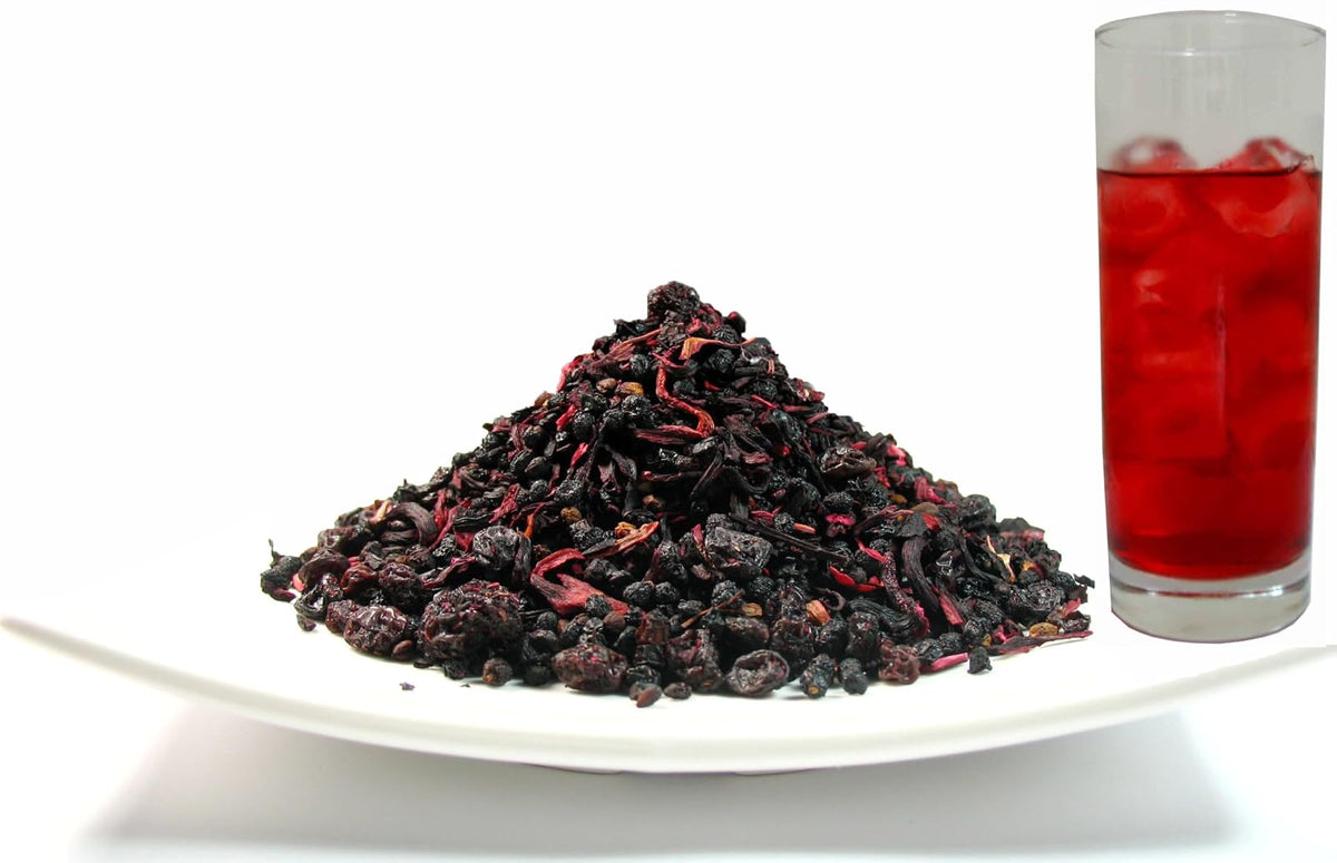8 oz elderberry herbal tea package