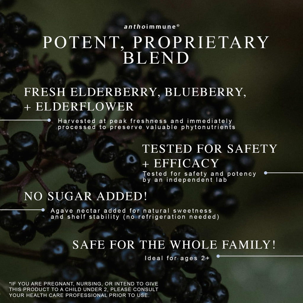8 oz elderberry syrup bottle