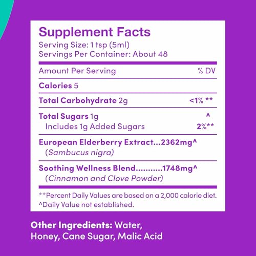 8 oz elderberry syrup for wellness