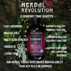 8 oz elderberry tonic for wellness