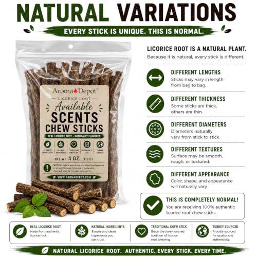 8 oz licorice root chew sticks