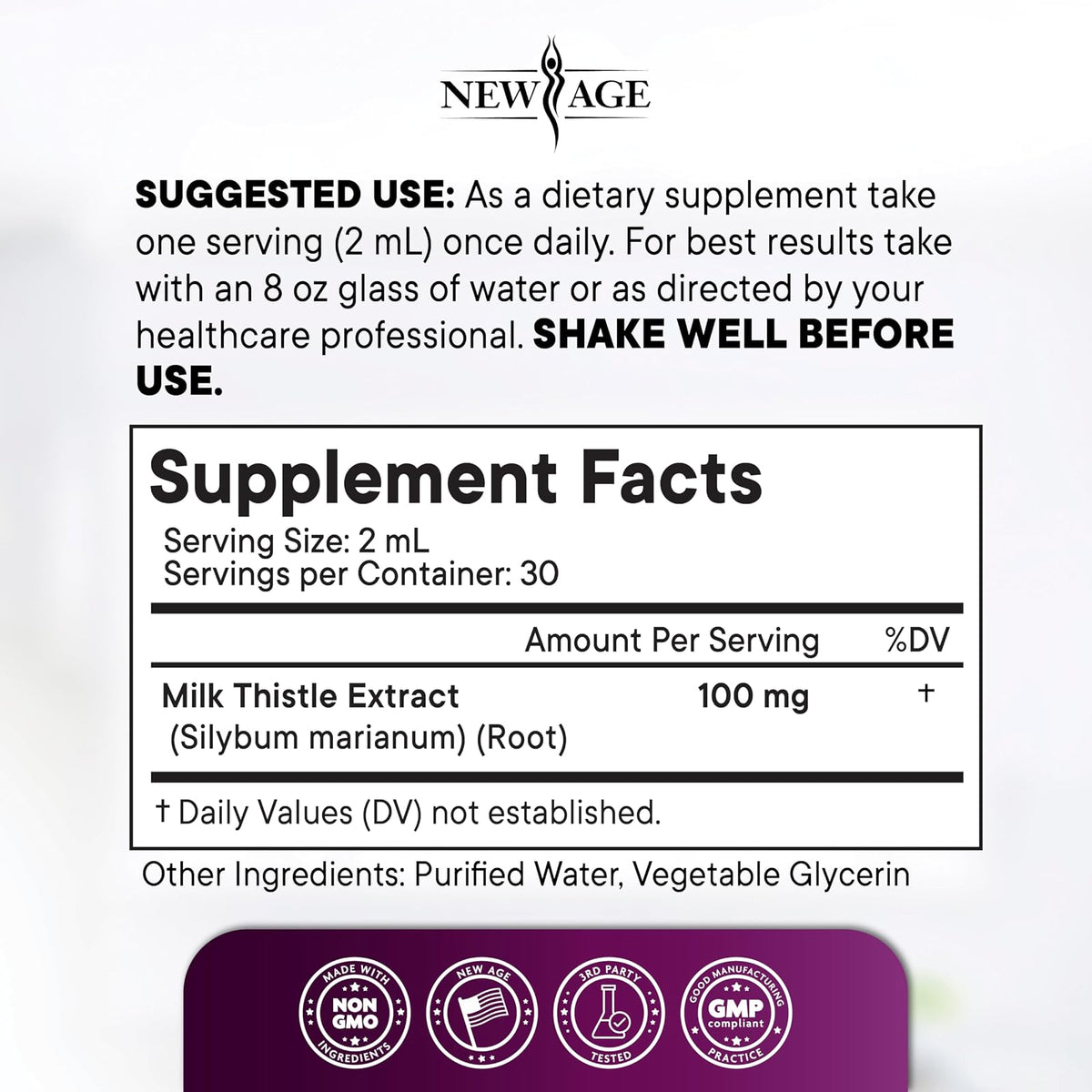 8 oz Milk Thistle for digestive support