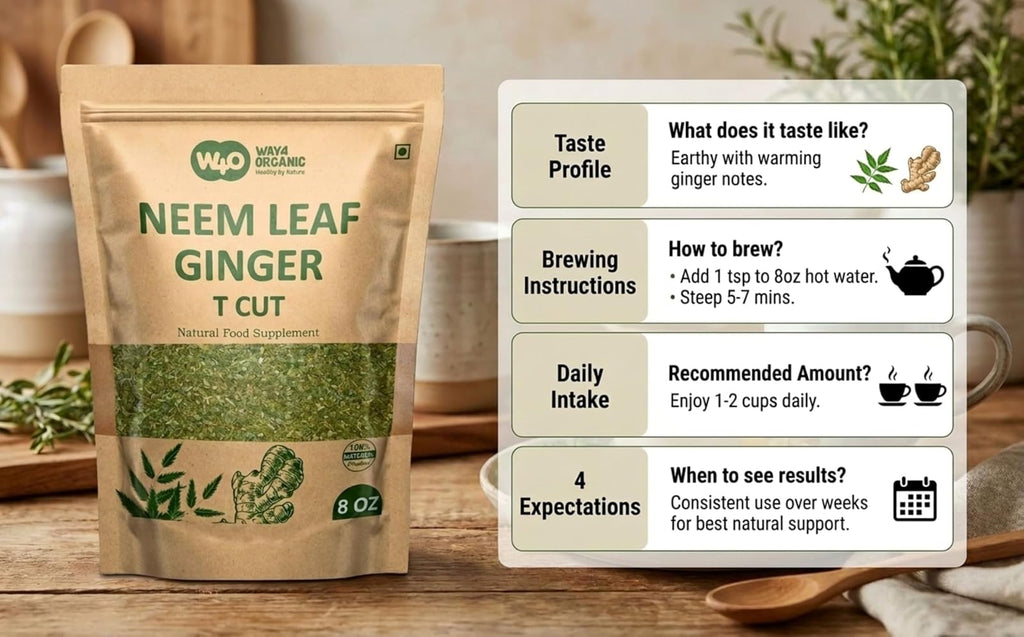 8 oz neem leaves tea package
