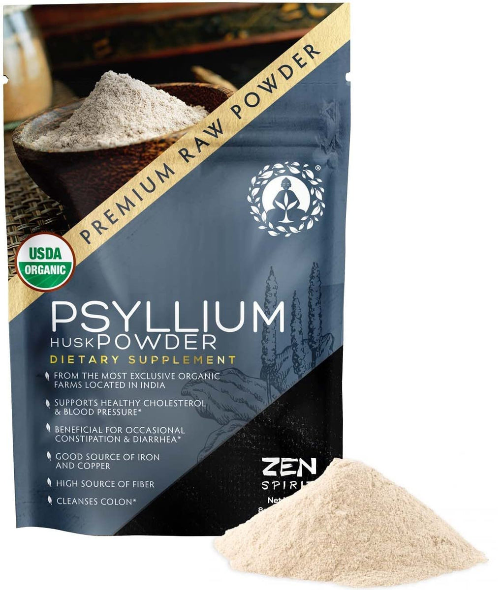 8 oz organic psyllium husk packaging