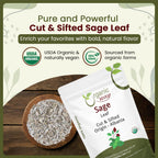 8 oz organic sage tea
