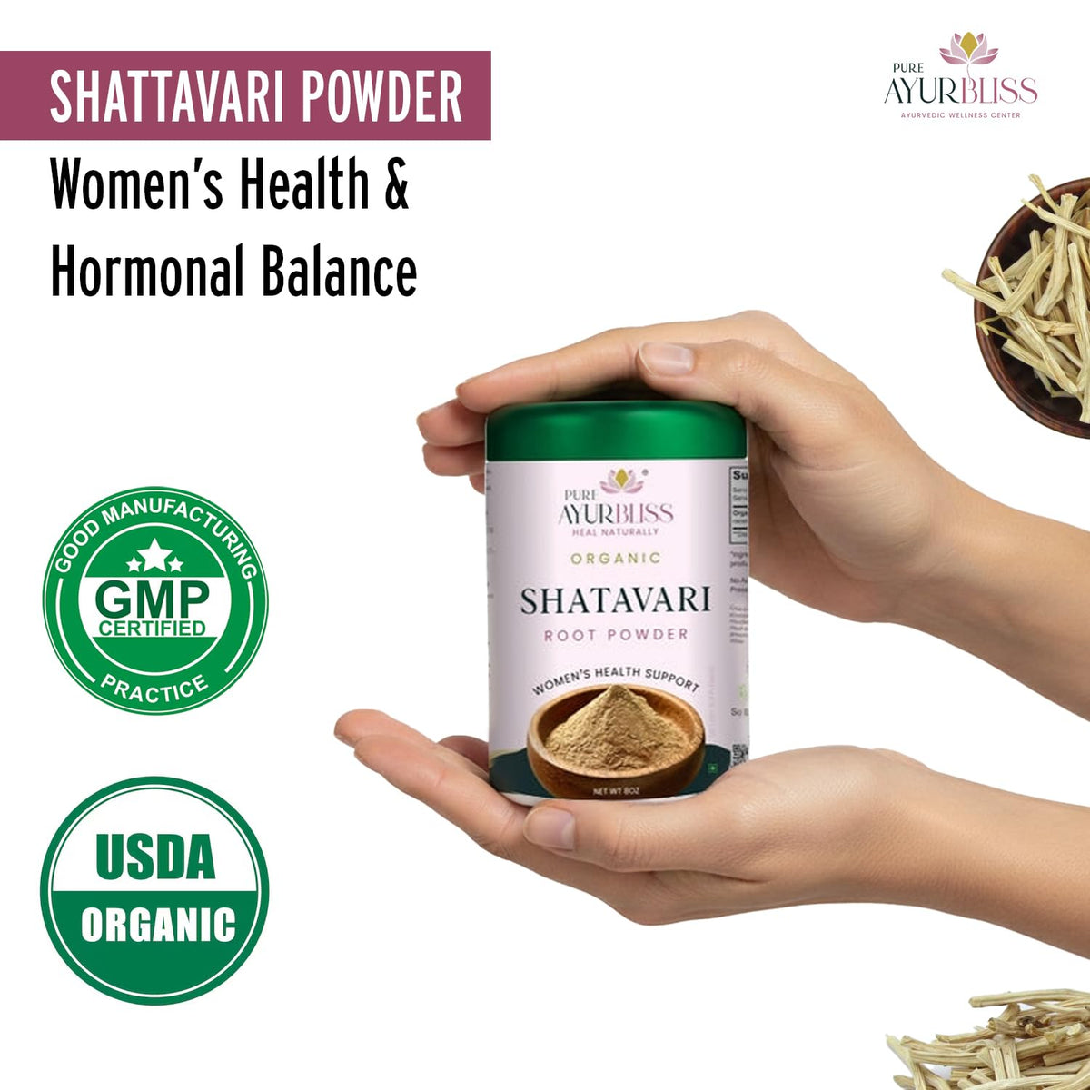 8 oz tin of shatavari powder