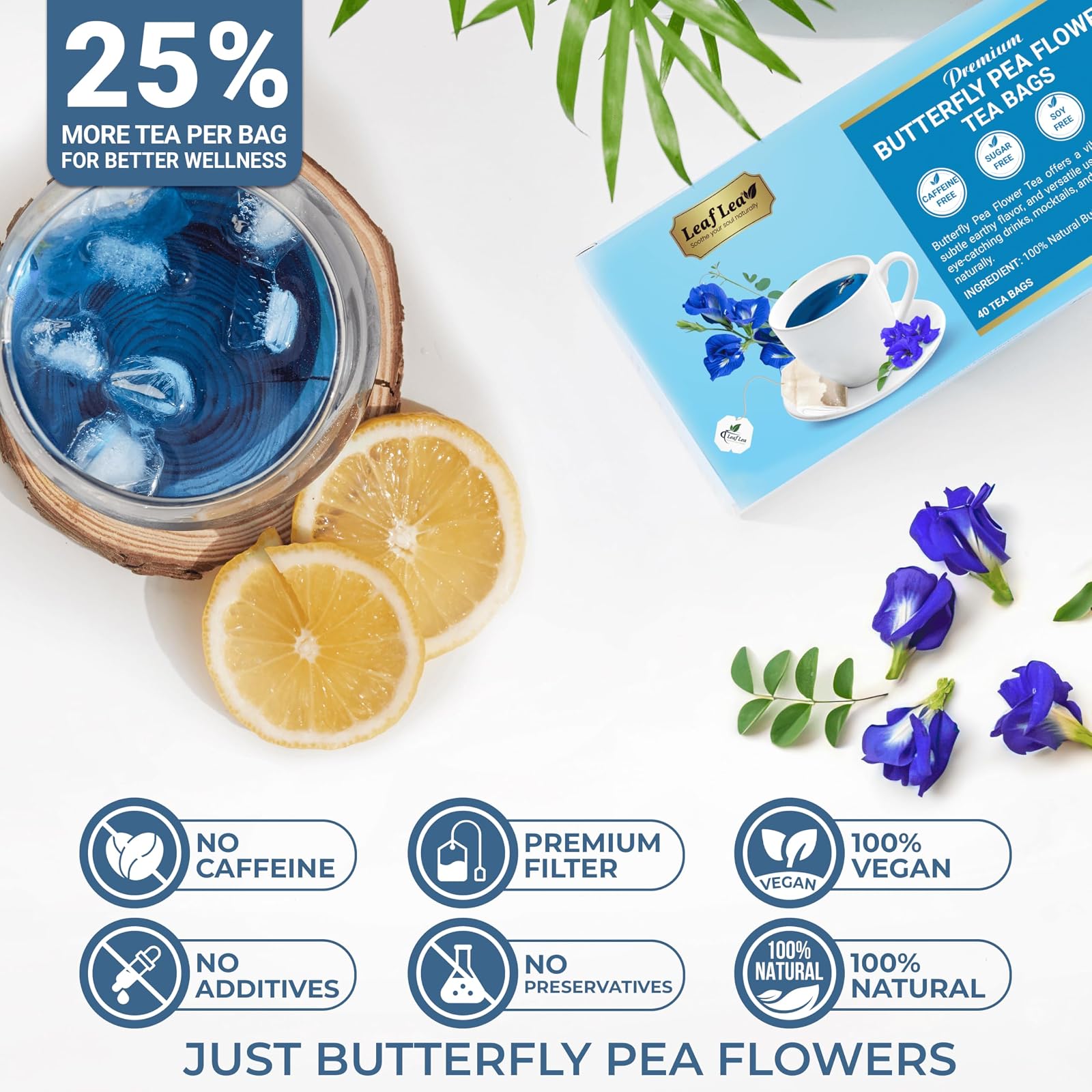 80 count butterfly pea tea bags