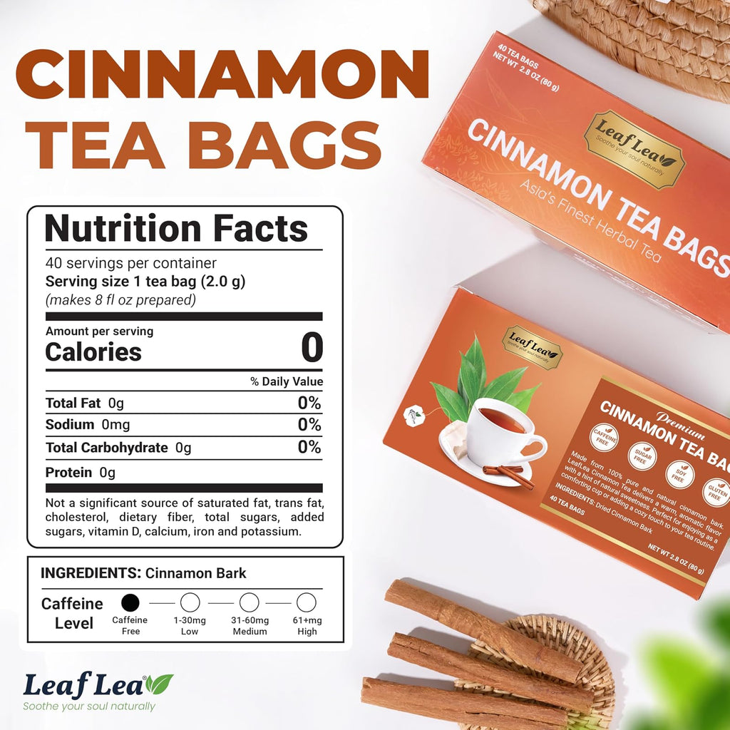 80 count cinnamon tea for daily use
