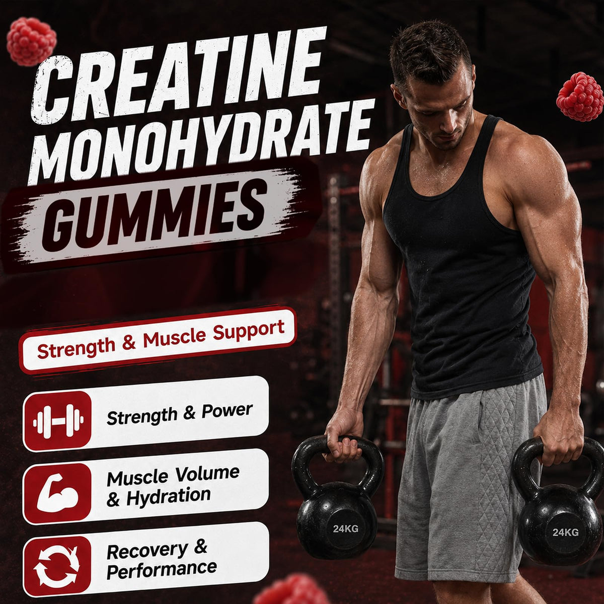 80 count creatine gummies for convenience
