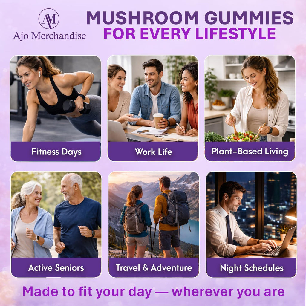 80 count mushroom gummies for productivity