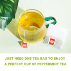 80 count peppermint tea bags for convenience