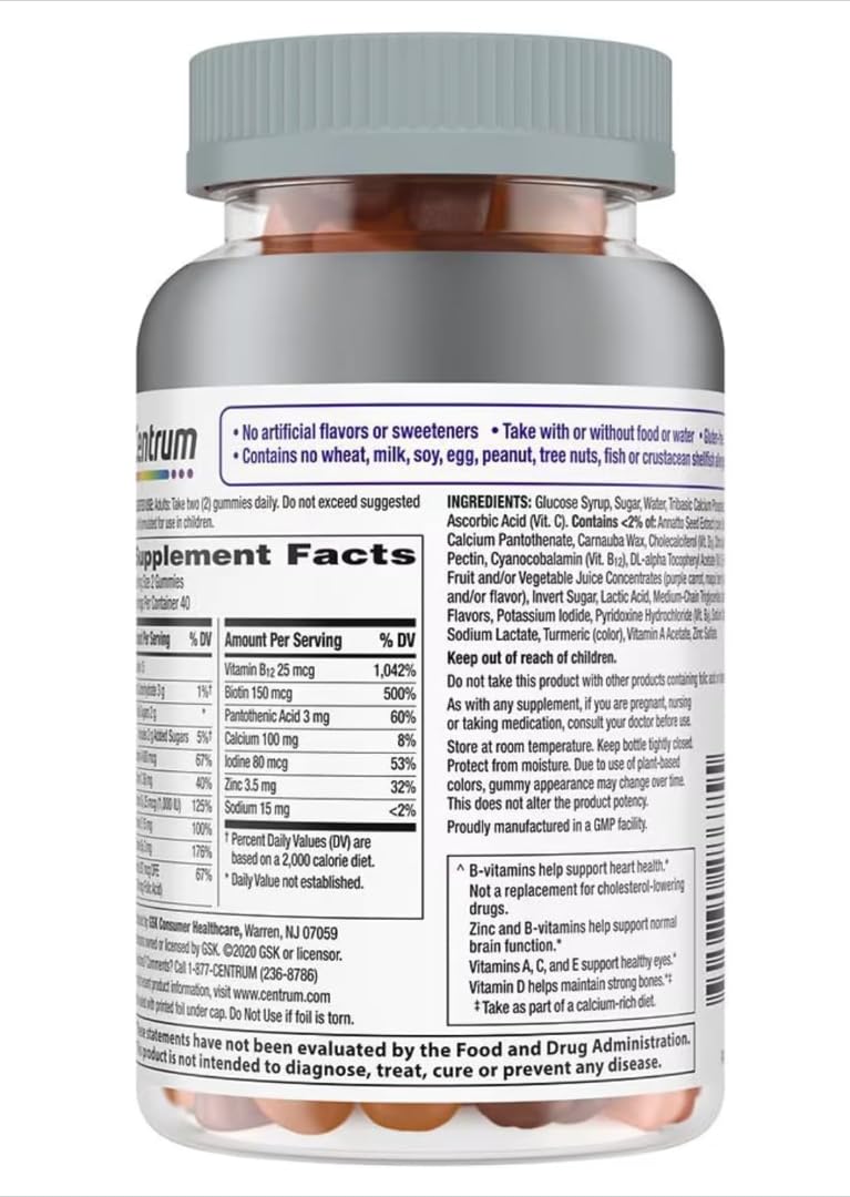 80 count silver gummies for daily nutrition