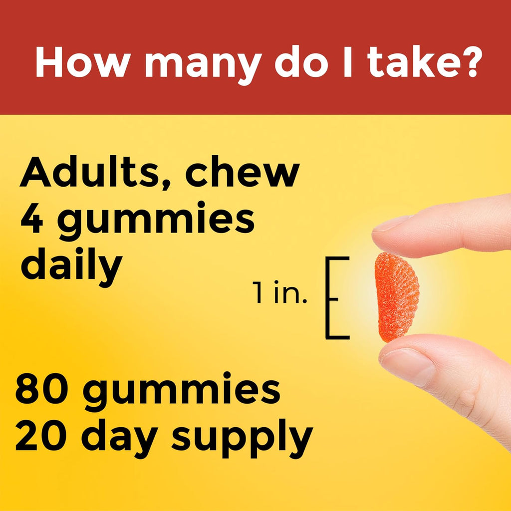 80 count vitamin c gummies for convenience