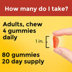 80 count vitamin c gummies for convenience