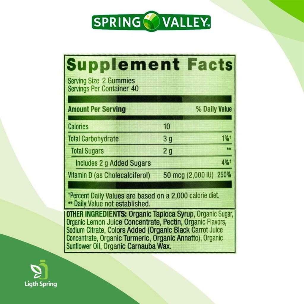 80 count Vitamin D3 gummies