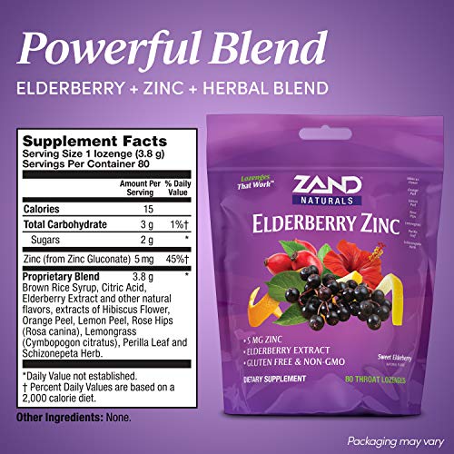 80 count zinc lozenges for immune support