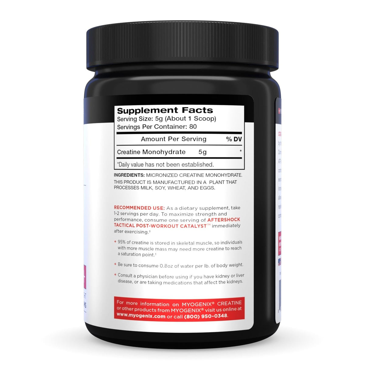 80 servings of creatine monohydrate