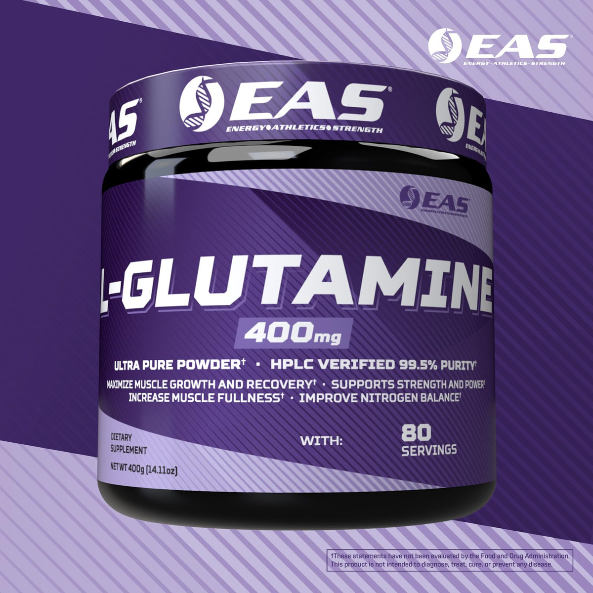 80 servings of EAS L-Glutamine