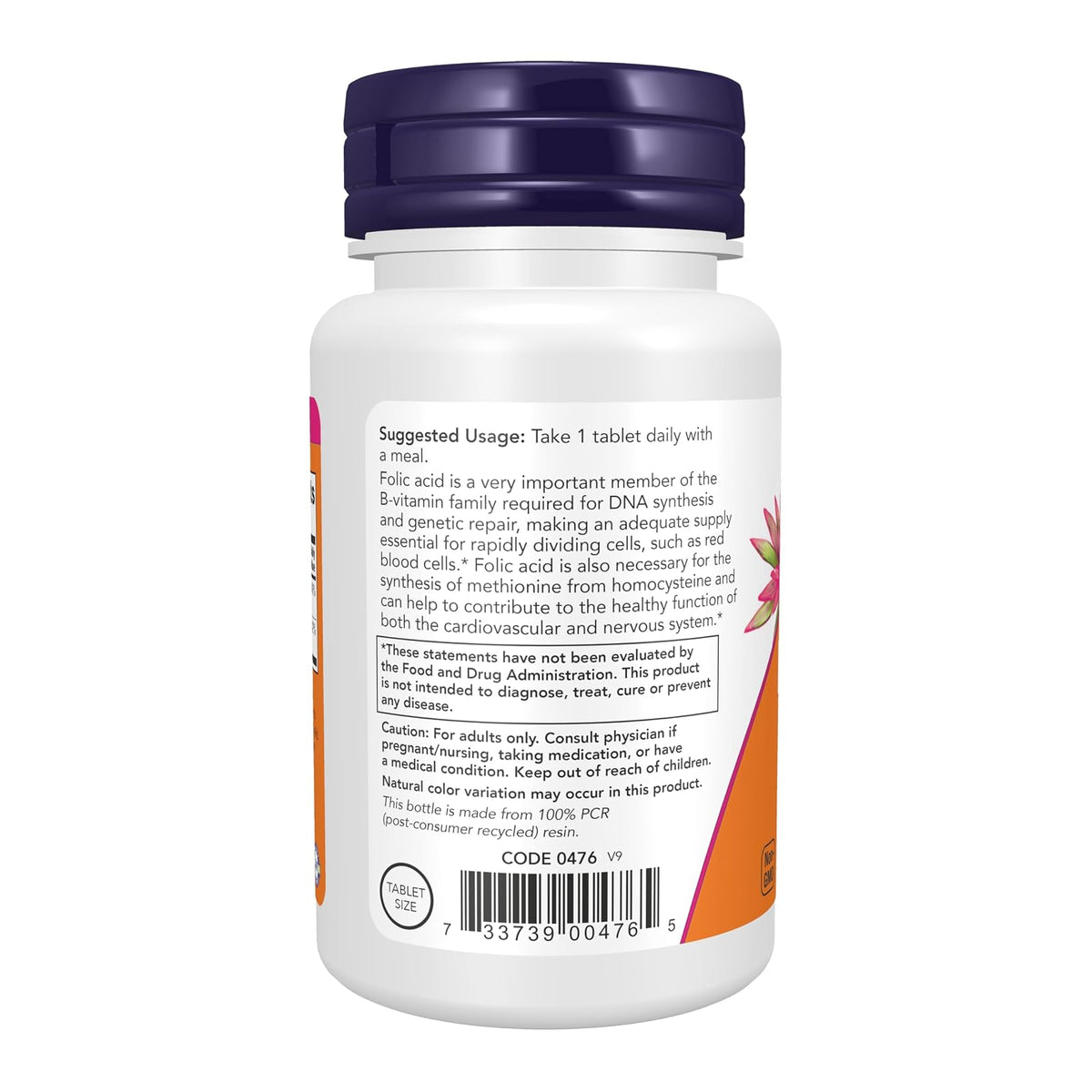 800 mcg folate for daily health