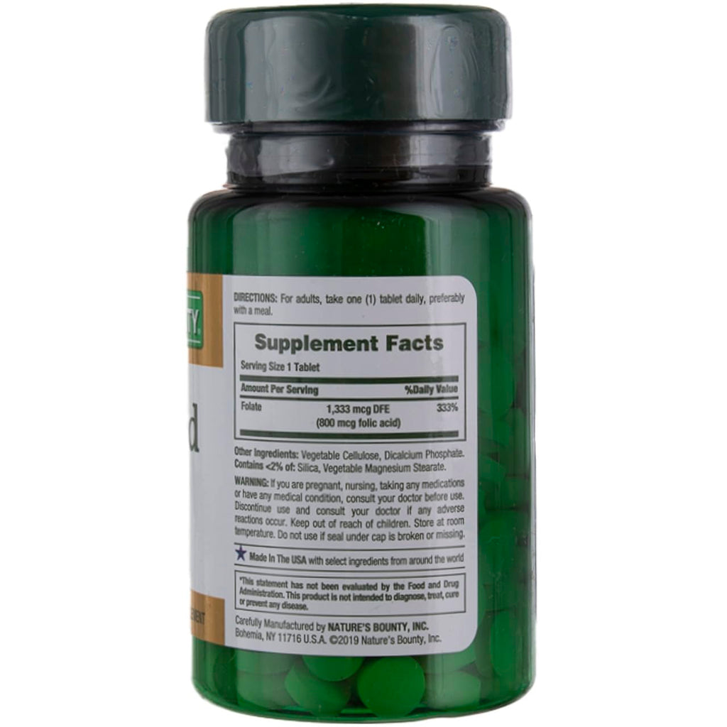 800 mcg folate supplement benefits