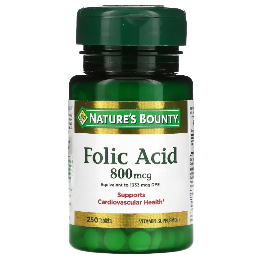 800 mcg folate supplement for health