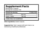 800 mg Betaine HCL for digestion