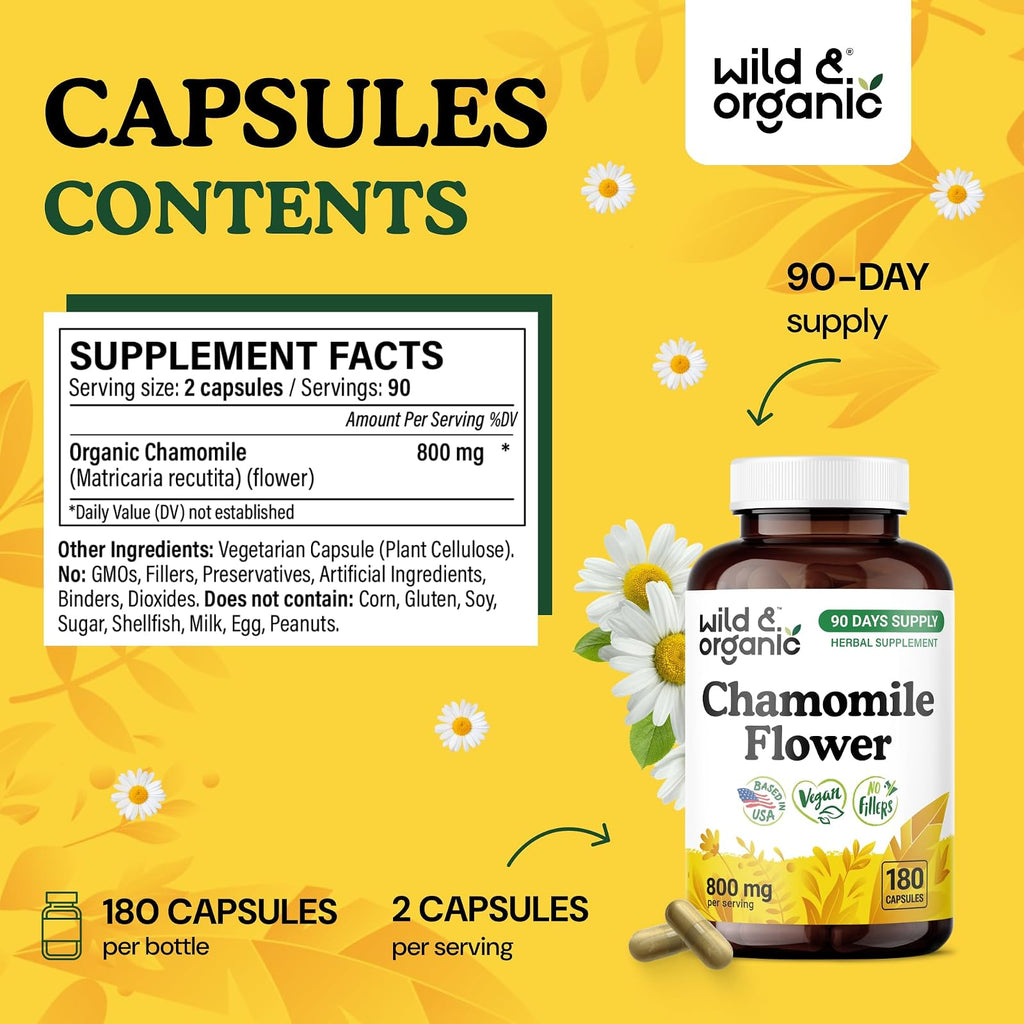 800 mg chamomile tea supplement