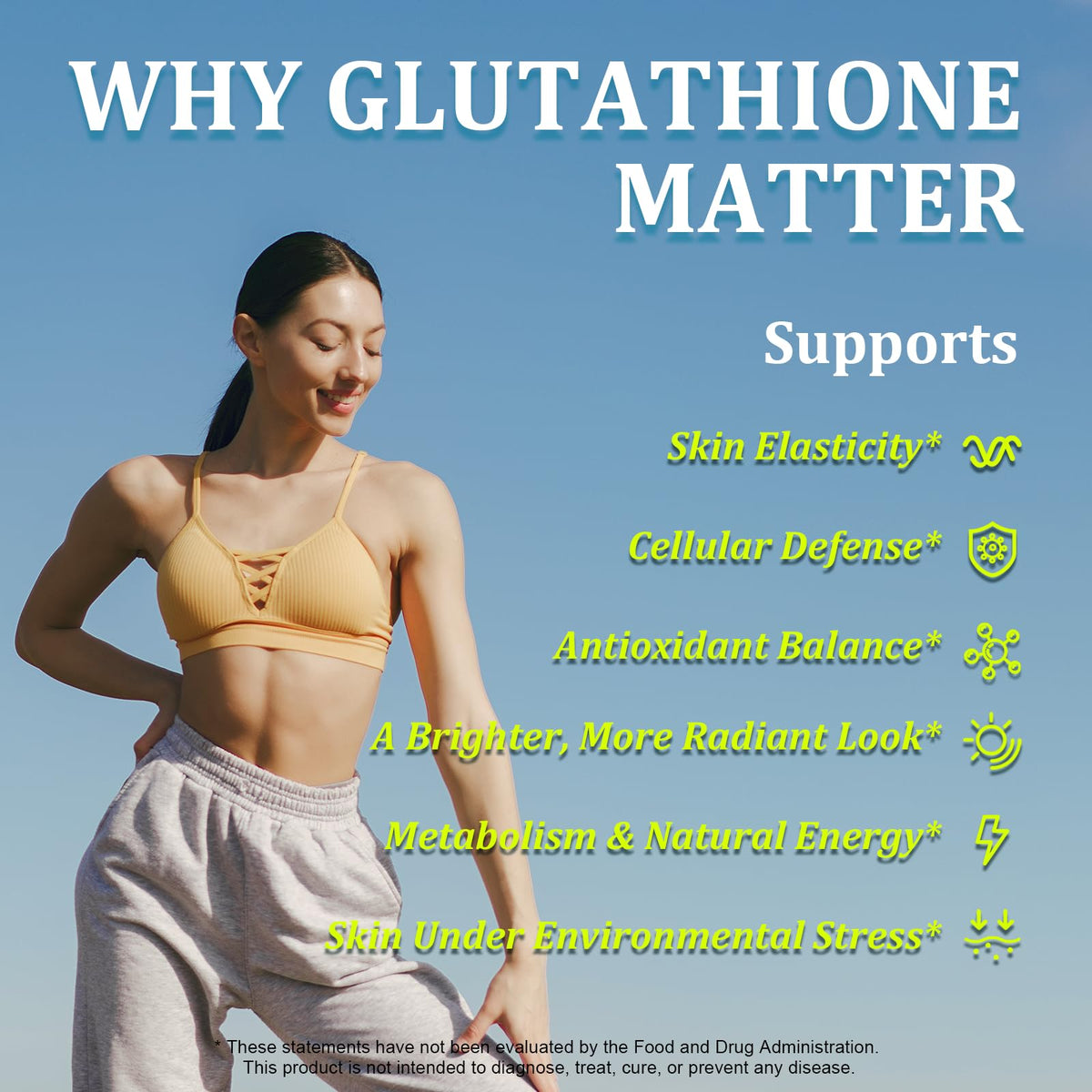 800 mg Glutathione for immune support