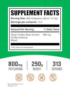 800 mg green coffee bean capsules