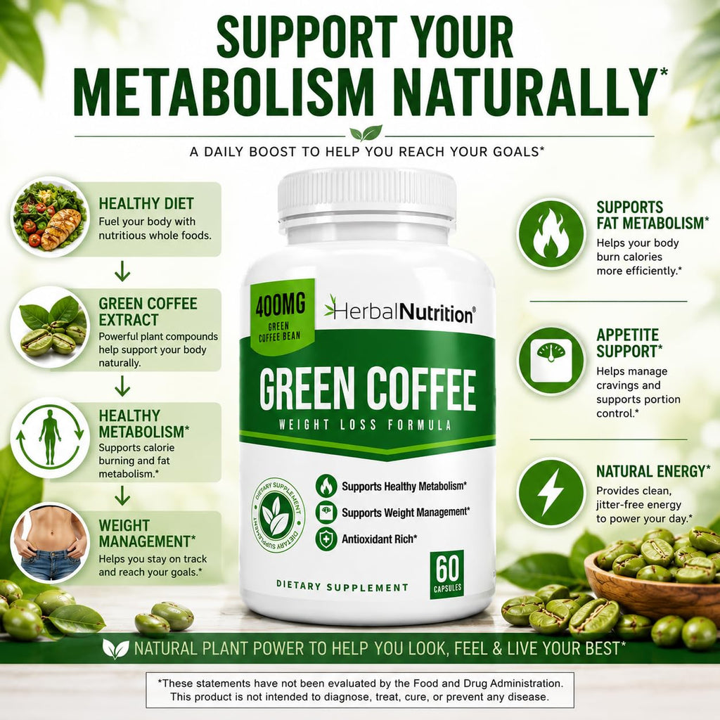 800 mg green coffee bean extract