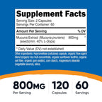 800 mg Mucuna Pruriens for mood support