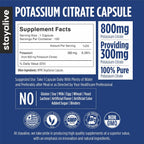 800 mg potassium citrate supplement