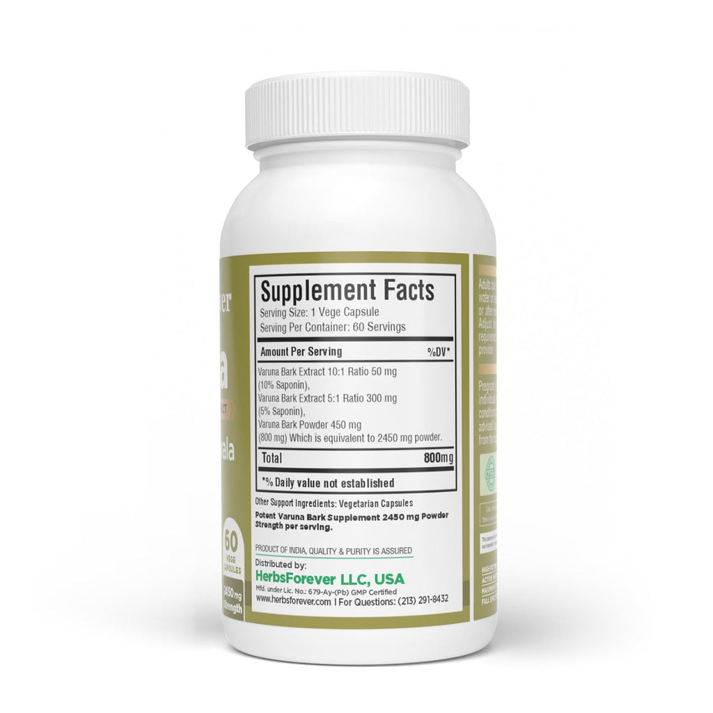 800 mg Varuna Nurvala Extract benefits