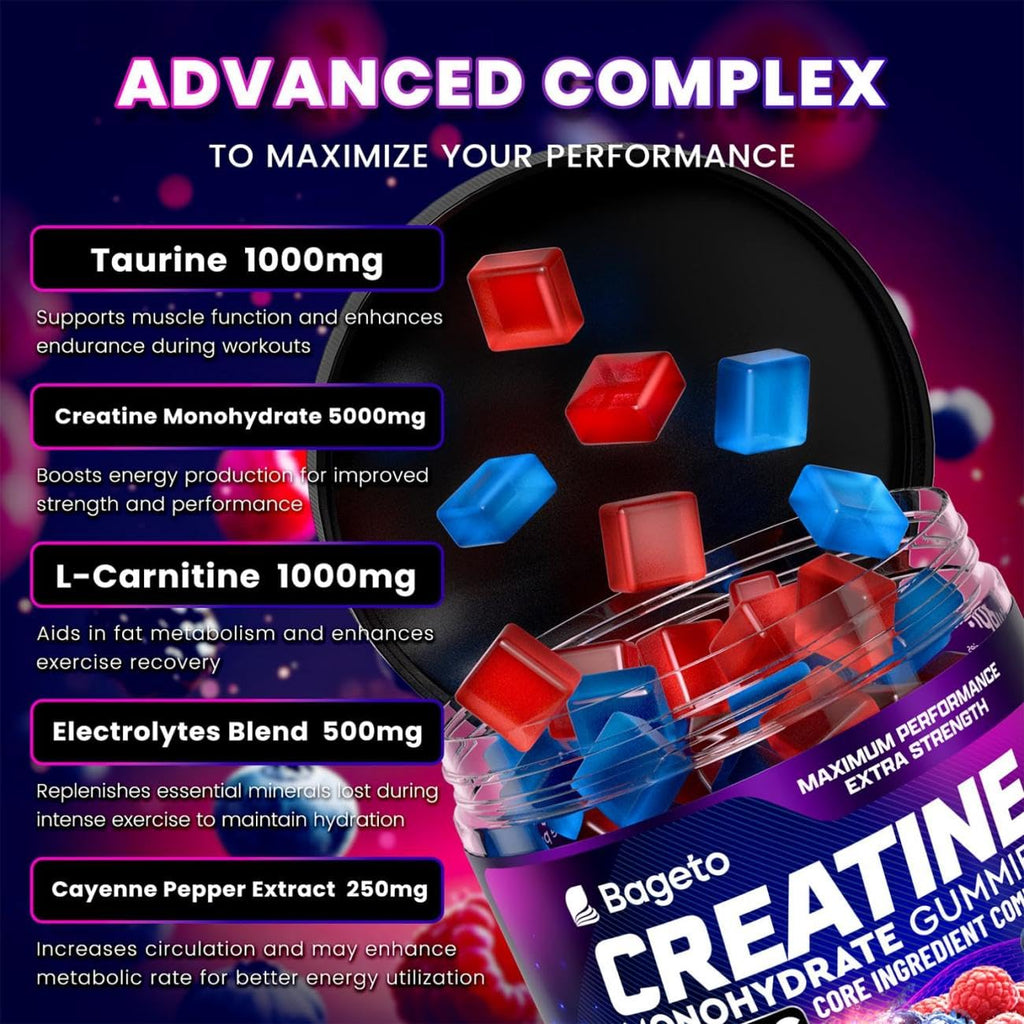 8000 mg creatine gummies for athletes